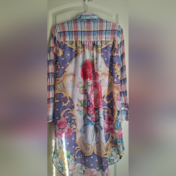 Aratta Silent Journey | Tops | Antropologie Aratta Mixed Print Button ...
